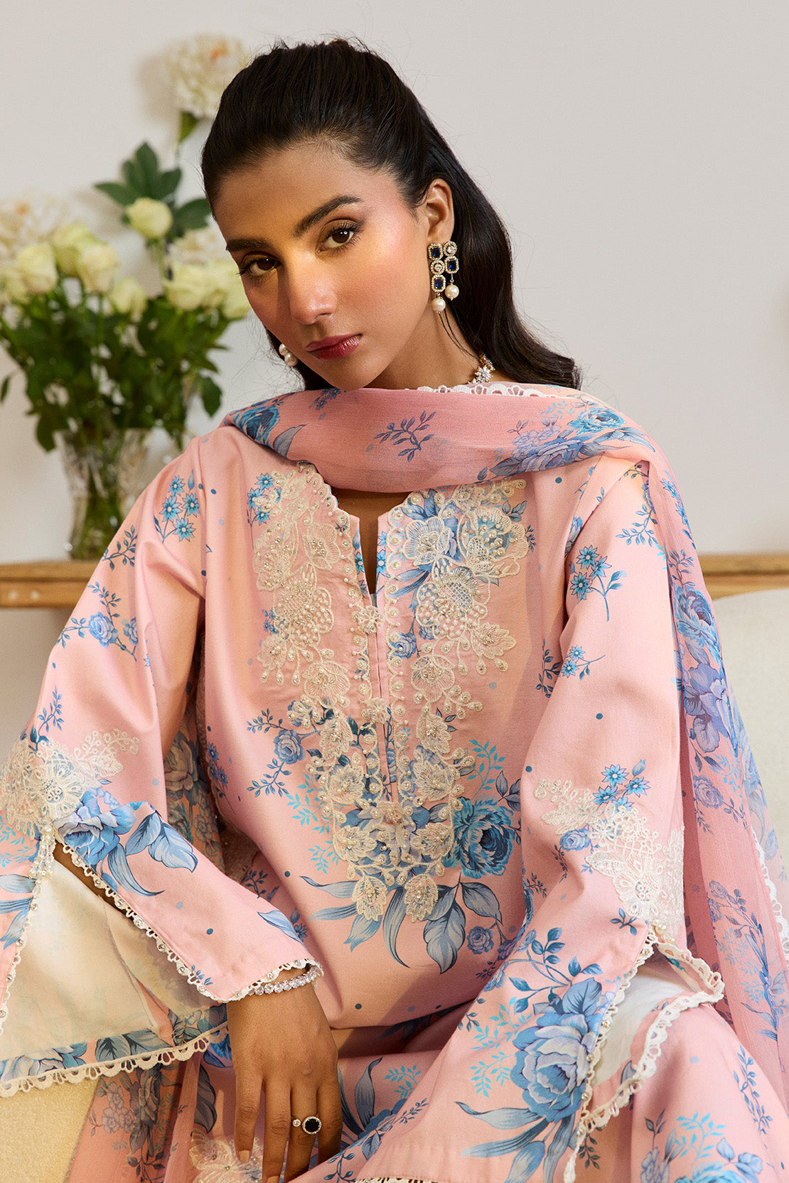 SAHAR GUL– 3PC LAWN & CHIFFON LUXURY PRET – So Kamal